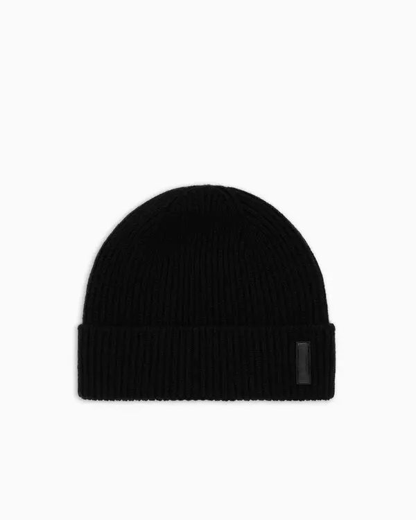 Giorgio Armani Cashmere Beanie - Black