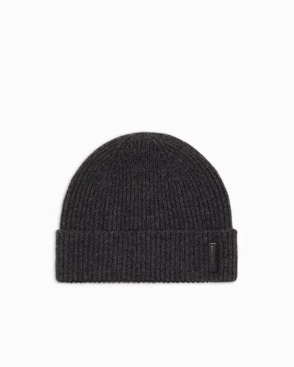 Giorgio Armani Cashmere Beanie - Grey