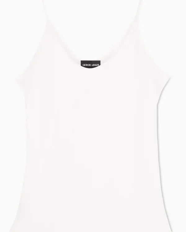 Giorgio Armani Silk Charmeuse Top - White