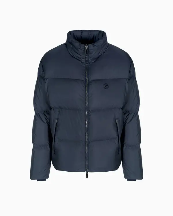 Giorgio Armani Goose-down Padded Bomber Jacket - Blue