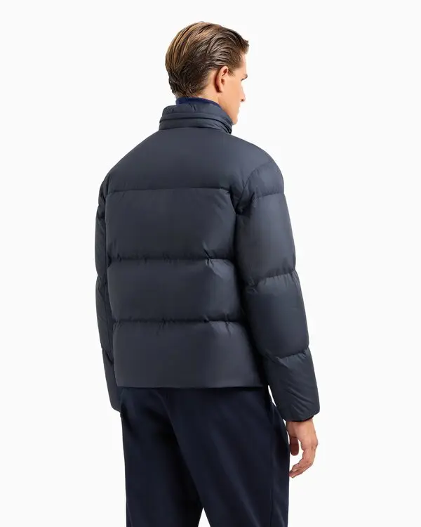 Giorgio Armani Goose-down Padded Bomber Jacket - Blue