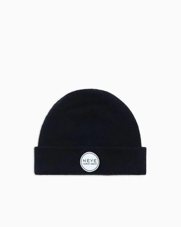 Giorgio Armani Neve Cashmere Beanie - Black