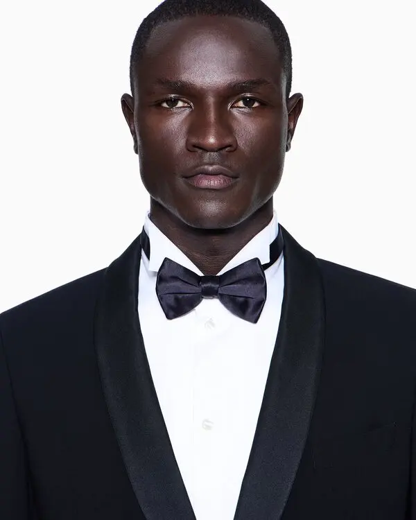 Giorgio Armani Pure Silk Knotted Bow Tie