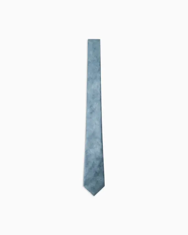 Giorgio Armani Pure Silk Neck Tie - Light Blue