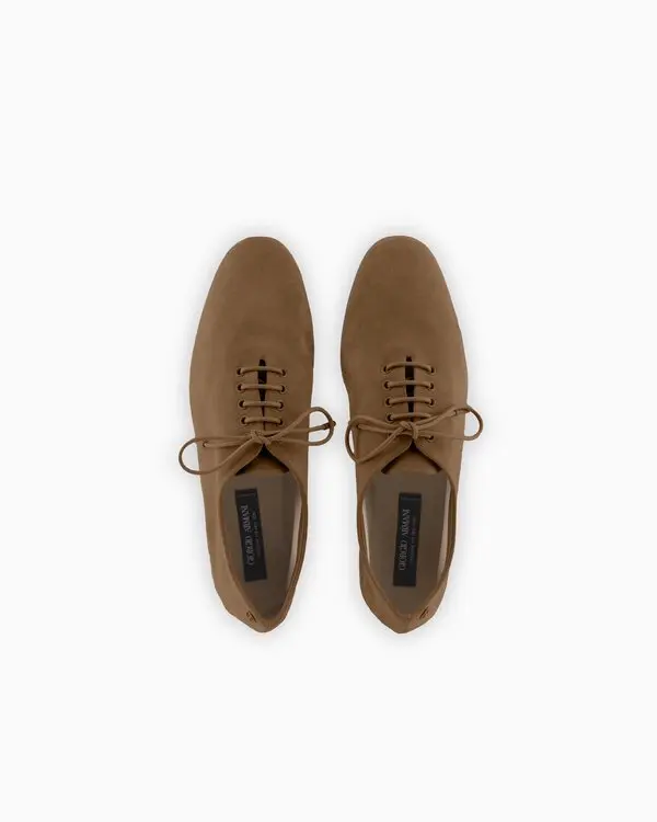 Giorgio Armani Suede Lace-Ups - Brown | Editorialist