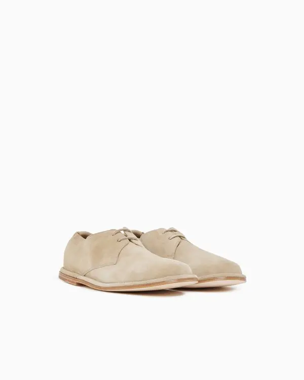 Giorgio Armani Suede Lace-ups - Beige