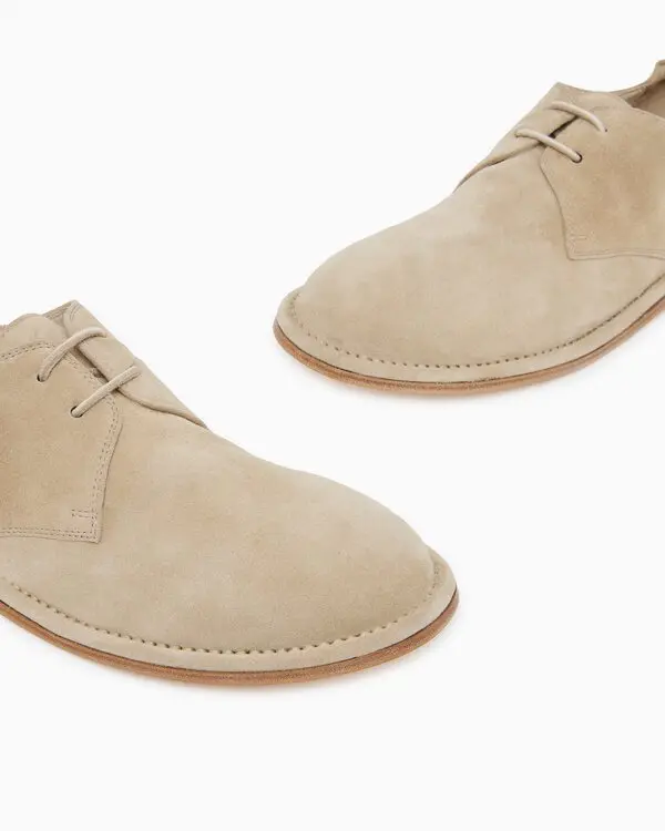 Giorgio Armani Suede Lace-ups - Beige