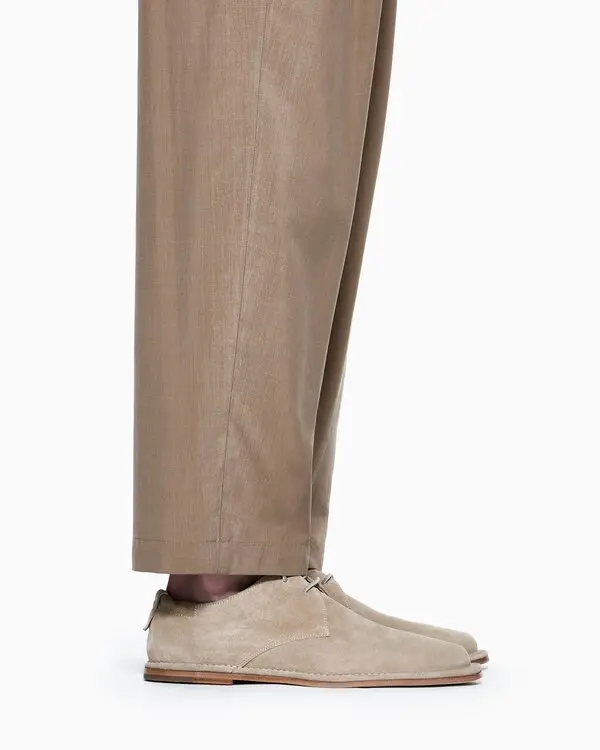 Giorgio Armani Suede Lace-ups - Beige