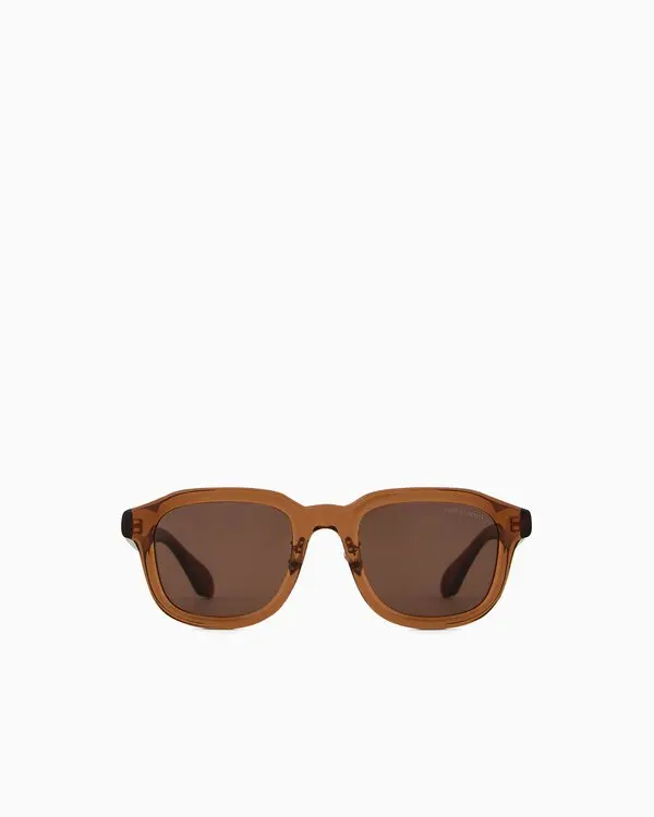 Giorgio Armani Round Frame Sunglasses - Brown