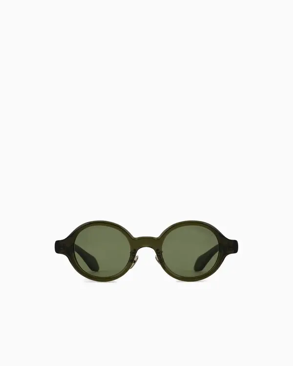 Giorgio Armani Round Frame Sunglasses - Green