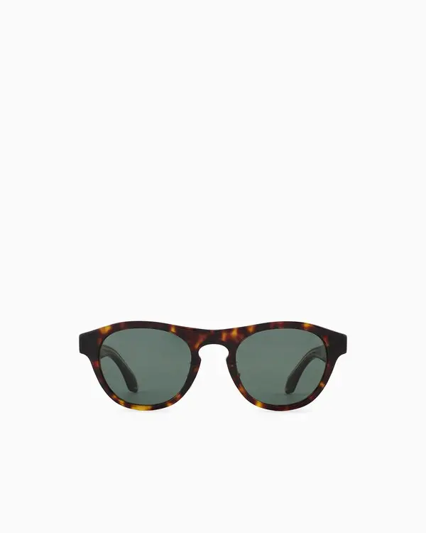 Giorgio Armani Oval Sunglasses - Brown