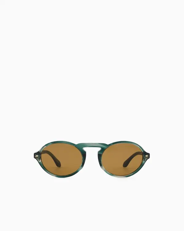 Giorgio Armani Oval Sunglasses - Green
