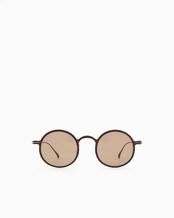 Giorgio Armani Round Sunglasses - Brown