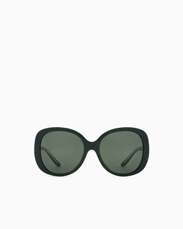 Giorgio Armani Oversized Round Sunglasses - Green