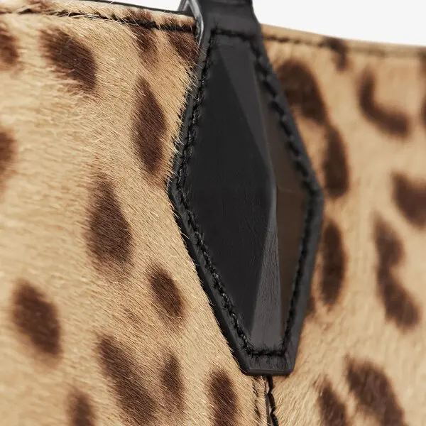 JIMMY CHOO Diamond Large Leopard Print Tote Bag