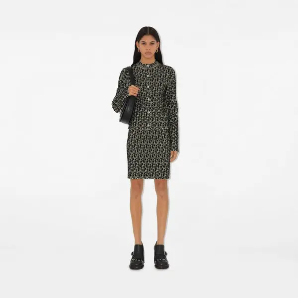 Burberry B Charm Jacquard-knit Skirt