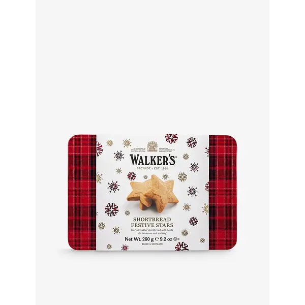 WALKERS Shortbread Festive Stars Biscuit Tin 260g - One-color