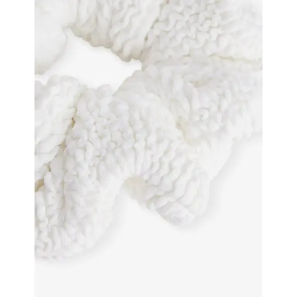 Hunza G Ruched Scrunchie - White