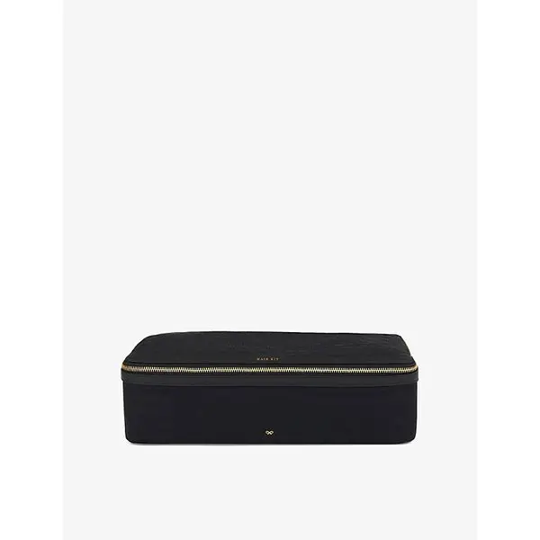 ANYA HINDMARCH Logo-embossed Nylon Travel Pouch - Black