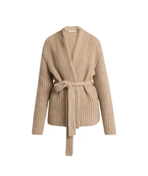 トップス Merci Wrap Knit Cardigan Women's Oatmeal Knitted Wrap Cardigan | Whistles US |