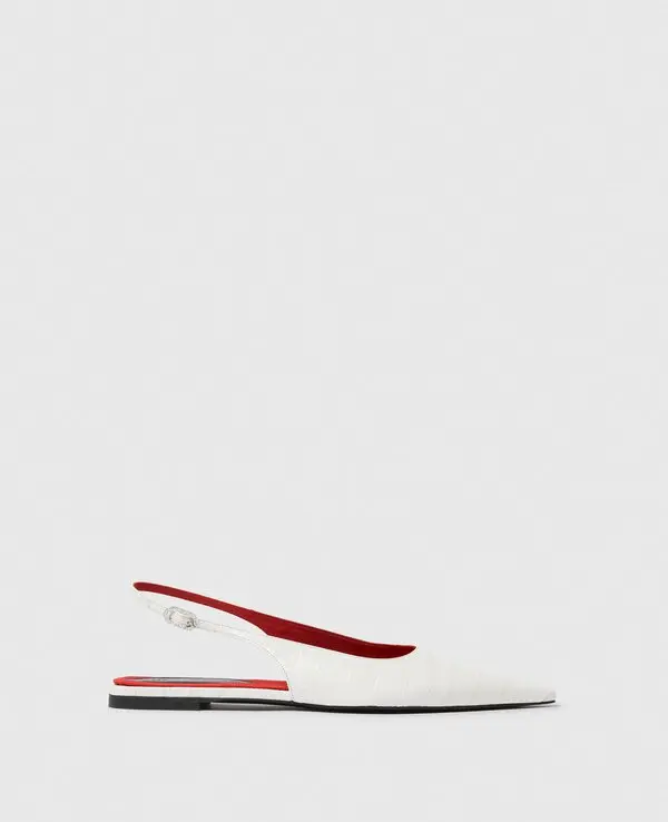 Stella McCartney Elsa Slingback Flats - Stone
