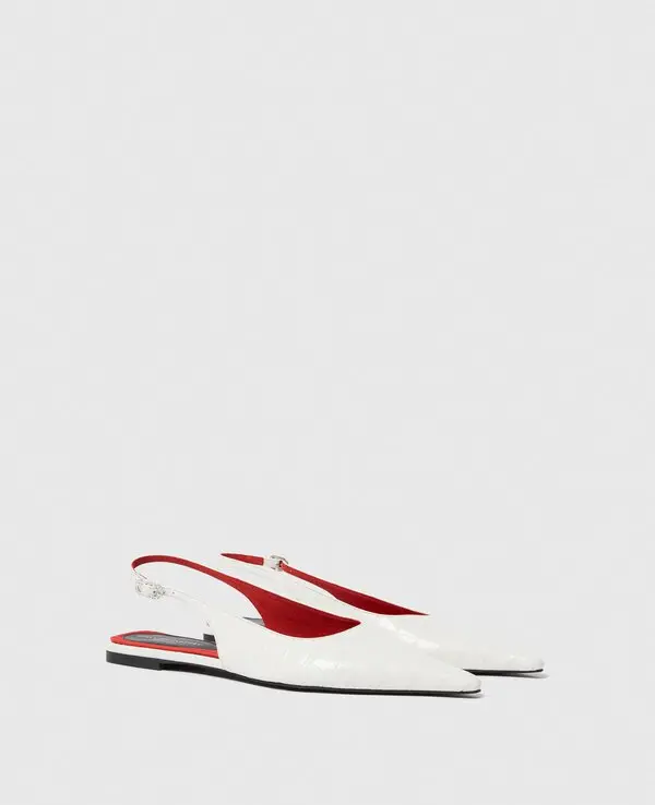 Stella McCartney Elsa Slingback Flats - Stone