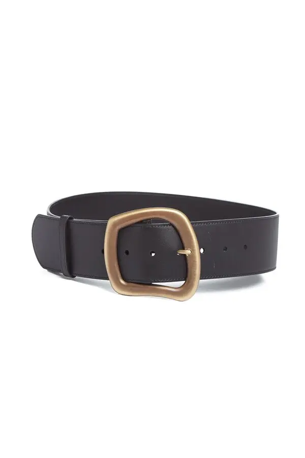 Gabriela Hearst Large Simone Leather Belt - Black