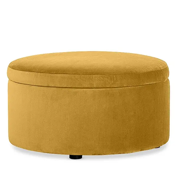 Bloomingdale'S Alta Medium Circle Ottoman - Opulent Margarita