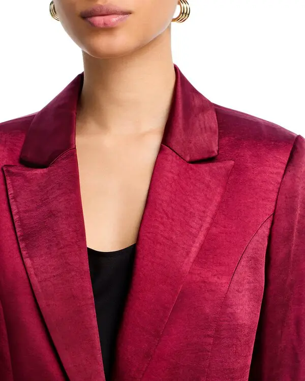 Aqua Satin Blazer