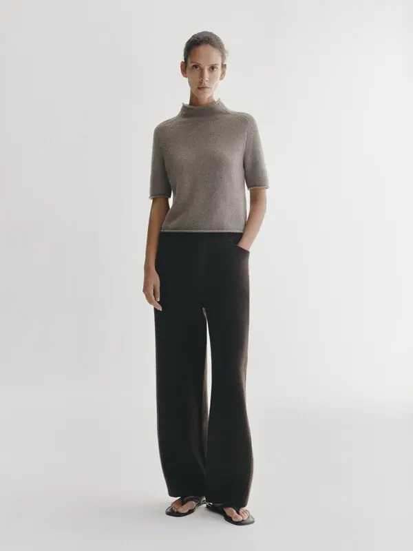 LISA YANG The Fride Cashmere Sweater - Truffle