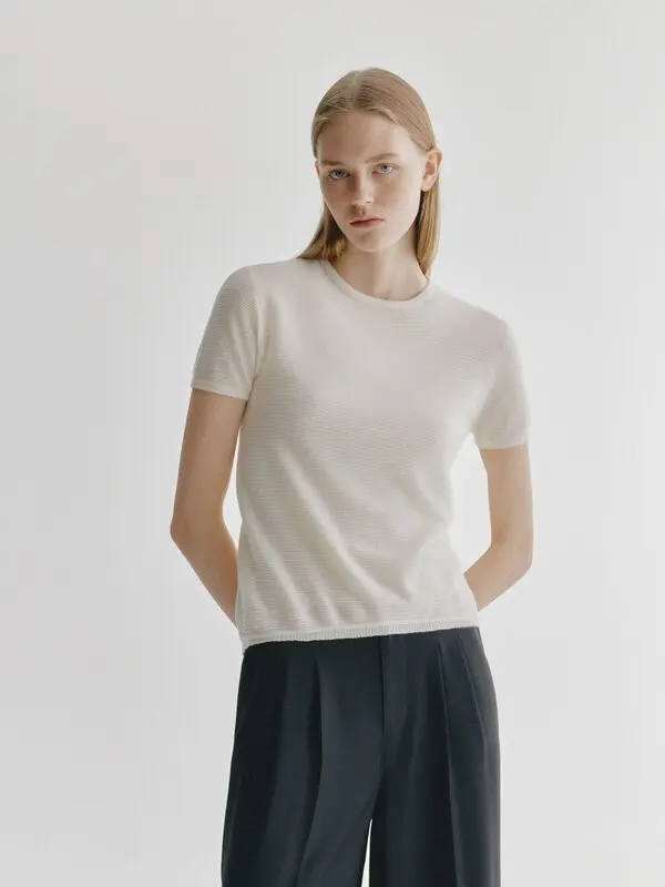LISA YANG The Ira T-shirt - Ivory