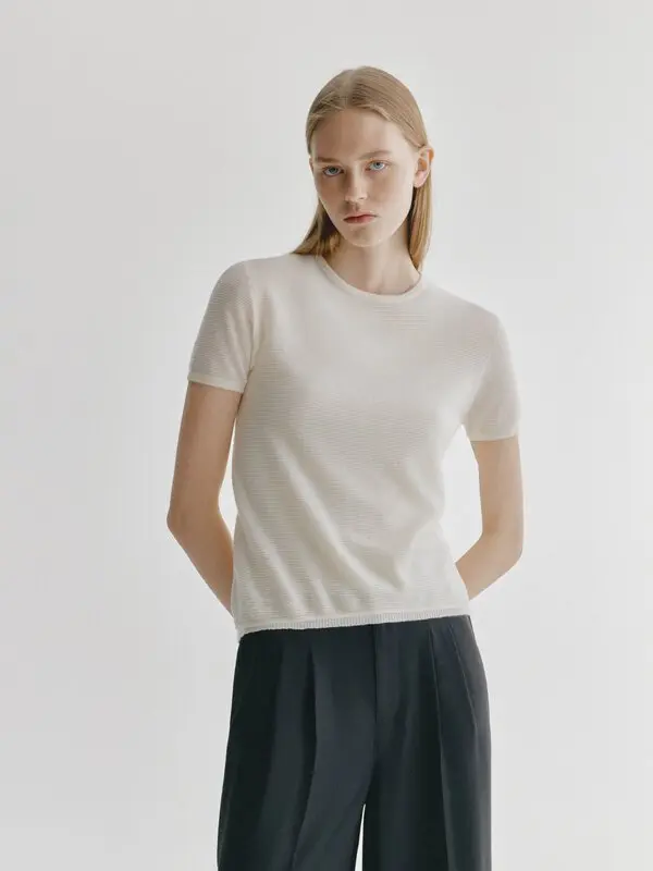 LISA YANG Ira T-shirt - Ivory