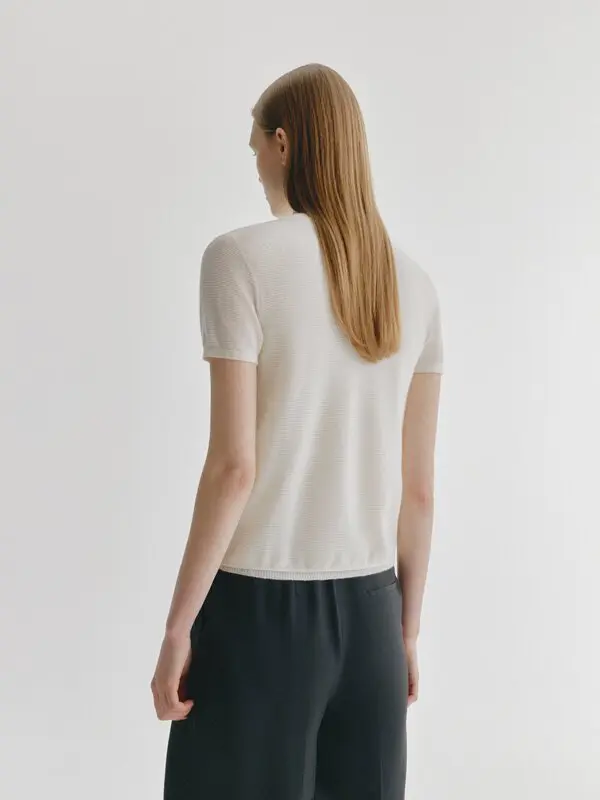 LISA YANG Ira T-shirt - Ivory
