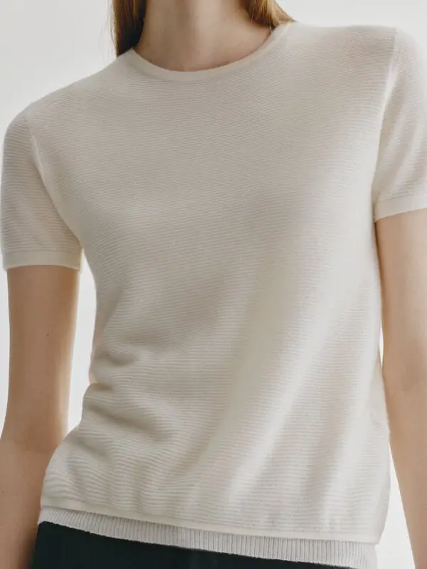 LISA YANG Ira T-shirt - Ivory