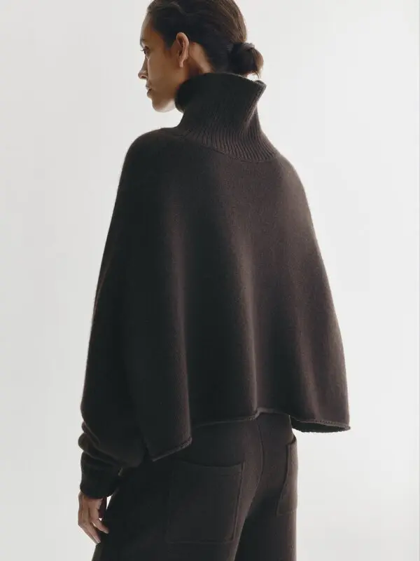 LISA YANG Cathie Cashmere Sweater - Dark Oak