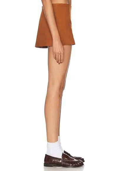 MIMCHIK Curved Mini Skirt