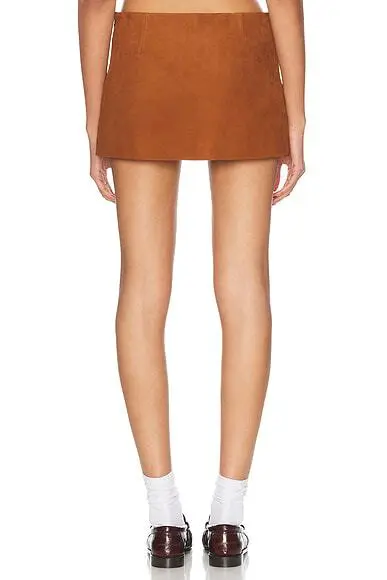 MIMCHIK Curved Mini Skirt
