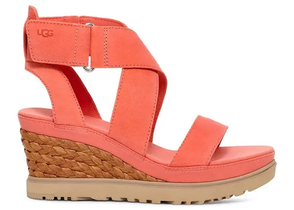 UGG Ileana Ankle Sandal - Vibrant Coral