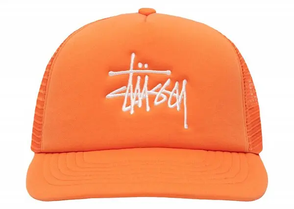 StÜssy Basic Trucker Snapback - Orange