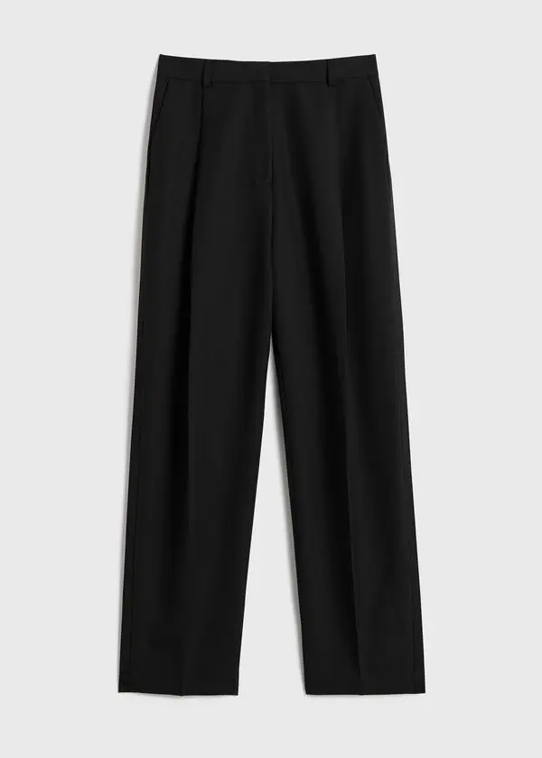 TOTEME Pleated Straight Trousers