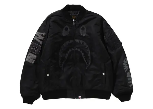 A BATHING APE Ma1 Shark Jacket - Black