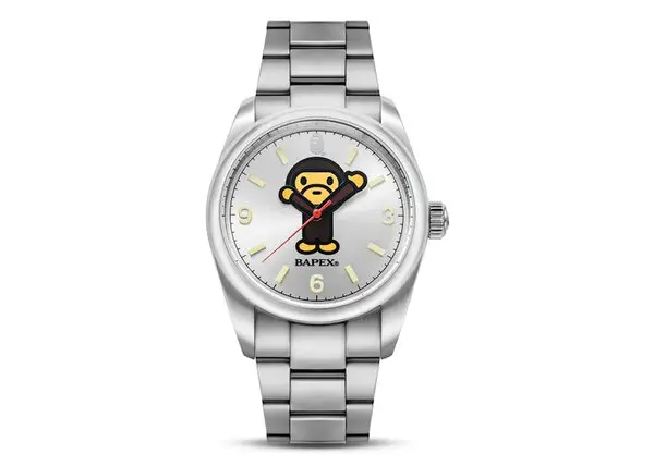 BAPE Type 13 Bapex Milo Watch - Silver