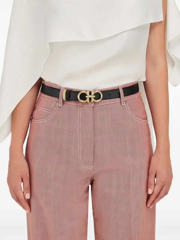 FERRAGAMO Reversible Gancini-buckle Belt