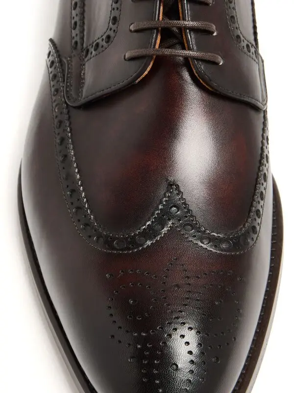 Magnanni Leather Brogues - Brown