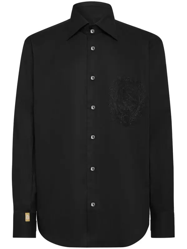 BILLIONAIRE Monogram-embroidered Shirt