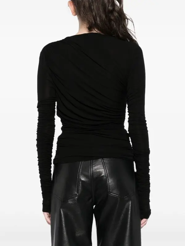 AGOLDE Tania Twist T-shirt - Black