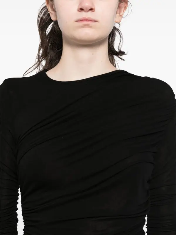 AGOLDE Tania Twist T-shirt - Black