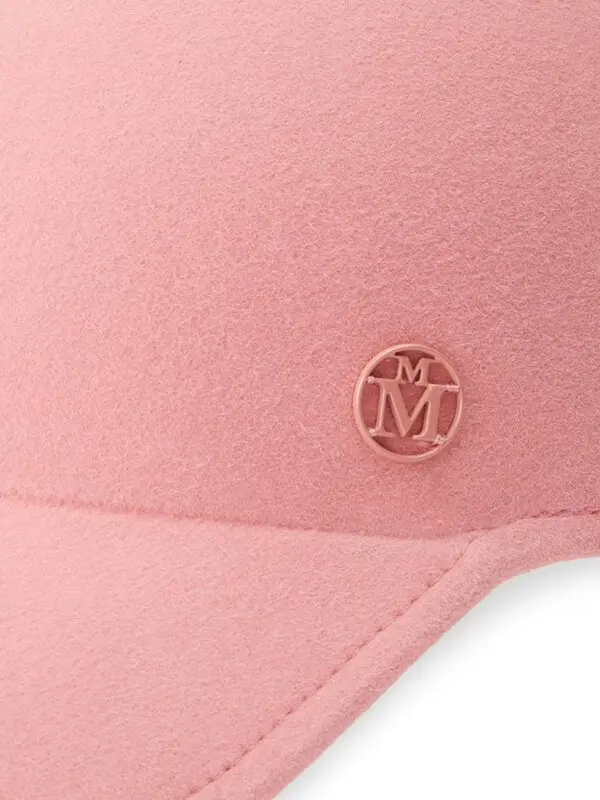 MAISON MICHEL Appliqué Logo Baseball Cap - Pink