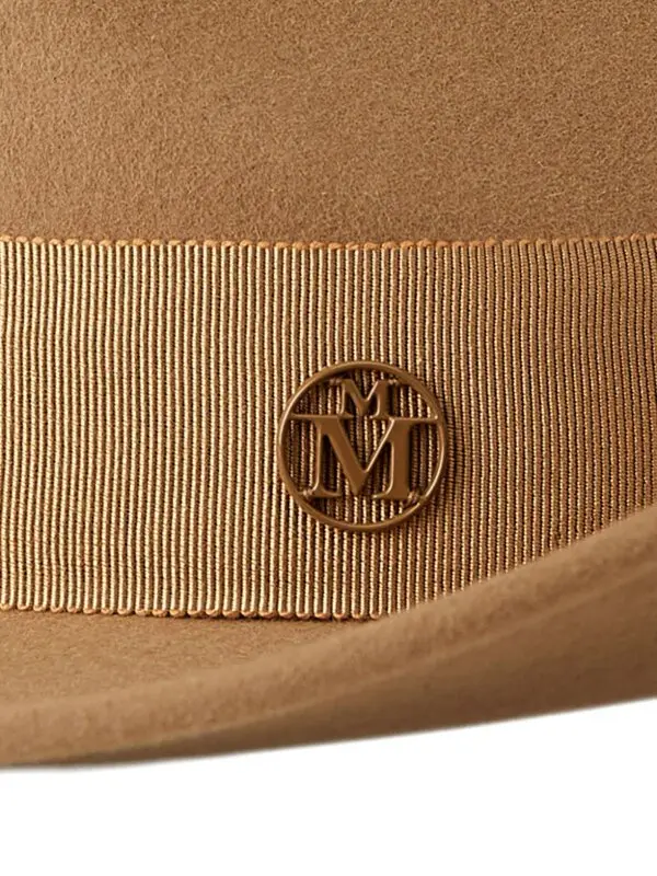 MAISON MICHEL Austin Hat - Brown