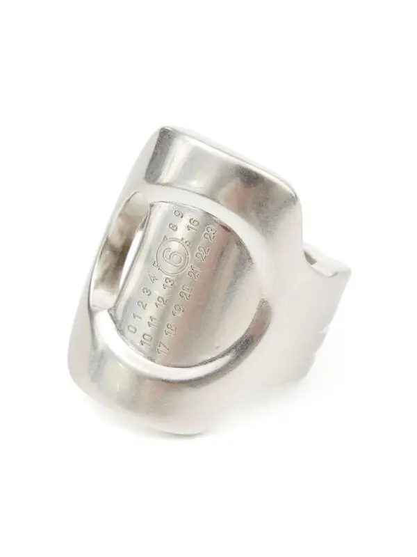 MAISON MARGIELA Numbers-engraved Cut-out Ring